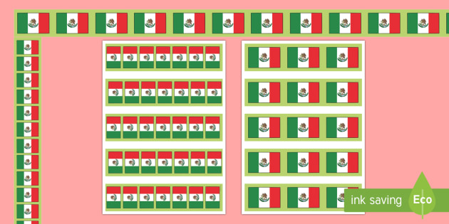 Mexico Flag Display Borders - Mexico, Mexican Flag, Bulletin Board, Border