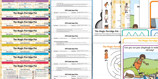 EYFS The Magic Porridge Pot Lesson Plan Enhancement Ideas and Resource Pack