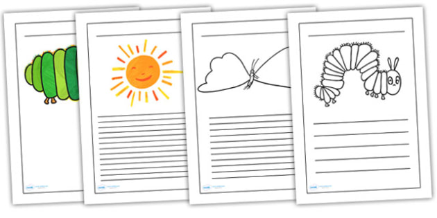 Writing Frames to Support Teaching on The Very Hungry Caterpillar