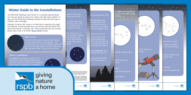Winter Guide to the Constellations (Ages 7 - 11)