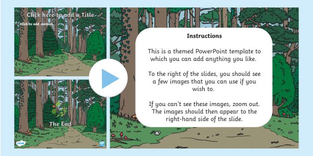 FREE! - Nature themed PowerPoint template (teacher made)