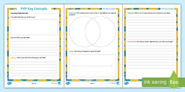 Pyp Key Concepts Learning Reflection Pyp Reflection