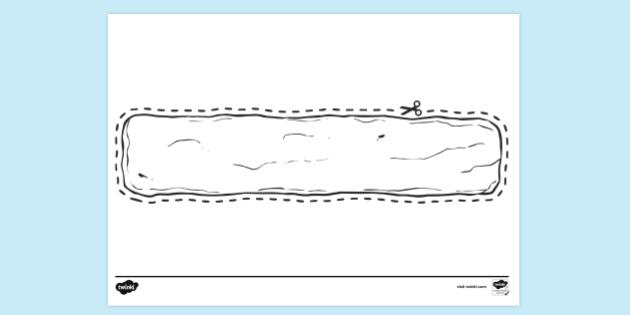 FREE! - Large Rectangular Boulder Colouring Sheet | Colouring Sheets
