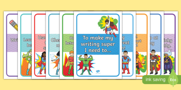 EYFS Super Writing Display Posters (teacher made)