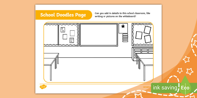 School Doodles Page (Teacher-Made)
