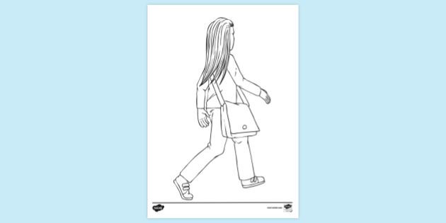 FREE! - Walking Away Colouring Sheet (teacher made)