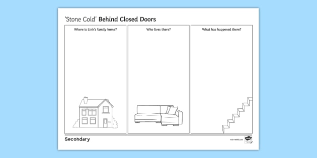 Behind Closed Doors Worksheet / Worksheet to Support Teaching On 'Stone ...
