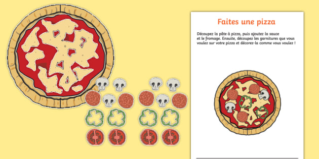 Pizza Parlour Build a Pizza Activity French