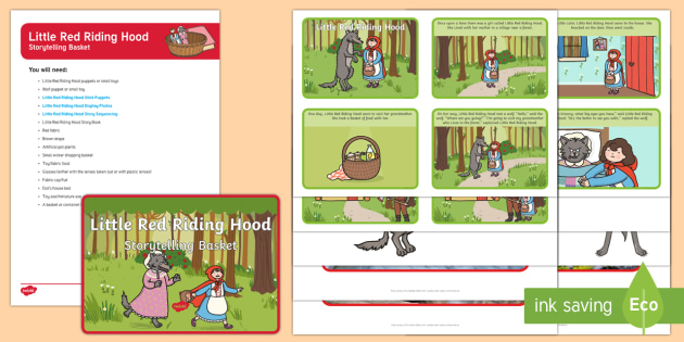 Little Red Riding Hood Storytelling Basket (teacher made)