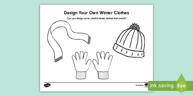 Design Your Own Winter Clothes (teacher made)