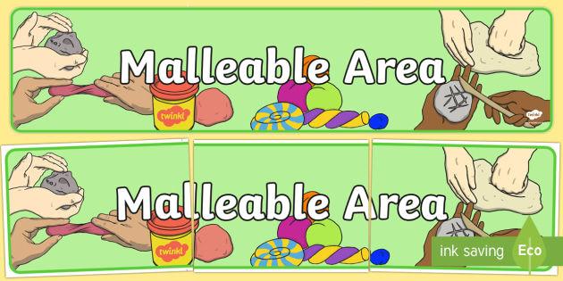 👉 Malleable Area Sign