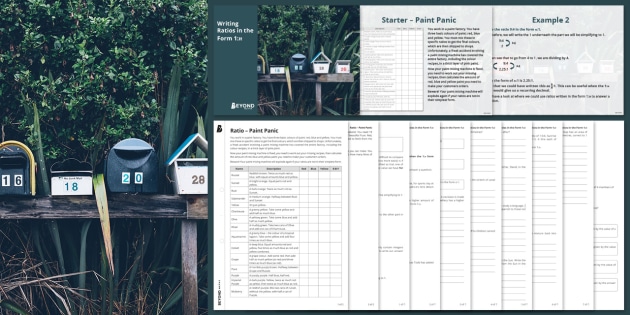 Writing Ratios Worksheets | twinkl.com.au