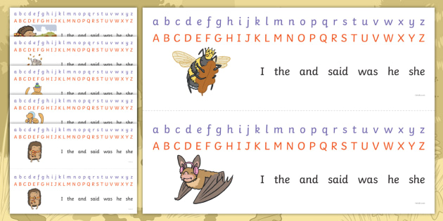 Don't Hog the Hedge! Alphabet Strips (teacher made)
