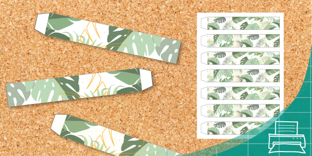Paper Chains | Staffroom Noticeboard | Classroom Display | Tropical