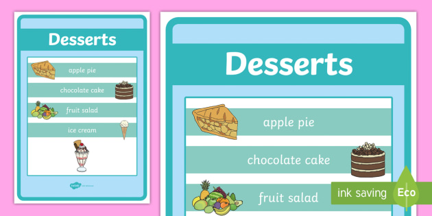 Dessert Role-Play Signs