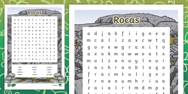 Sopa De Letras Sobre El Suelo