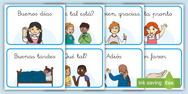 Conversacion Saludos En Esapnol #5. Dialogue #2. Greetings And