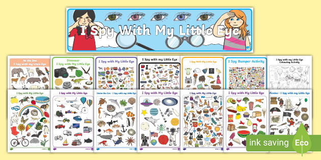 I Spy With My Little Eye Activity Pack (teacher made)