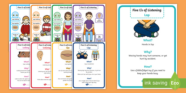 5 Ls of Listening for Everyone F-2 Display Posters