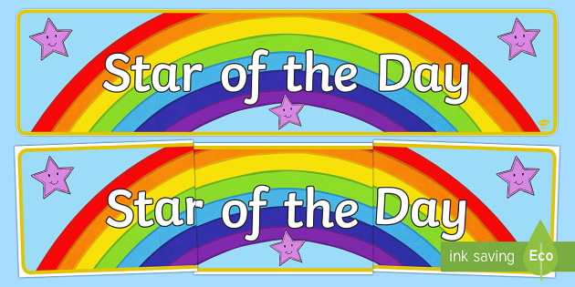👉 Star of the Day Display Banner (teacher made)