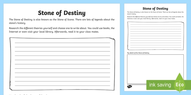 The Stone of Destiny Worksheet (teacher made)