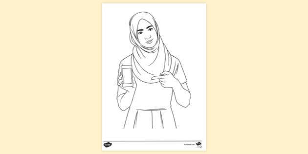 FREE! - Can I Use My Mobile Phone Colouring Sheet Colouring | Colouring ...