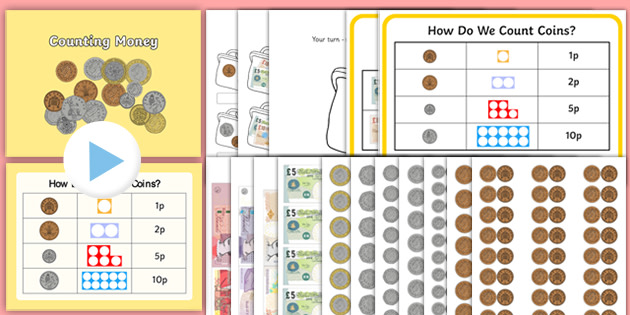 Maths Intervention Counting Money Pack - Maths Resource - Twinkl