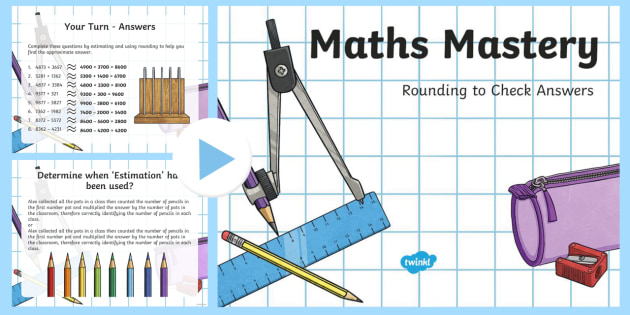 Year 5, Addition and Subtraction, Rounding to Check Maths Mastery ...