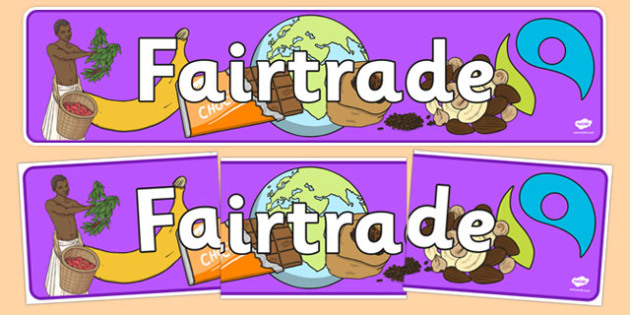Fairtrade Display Banner - fairtrade, fair trade, banner, trade