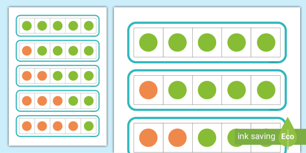 Five Frame Number Bonds Flashcards (teacher made)
