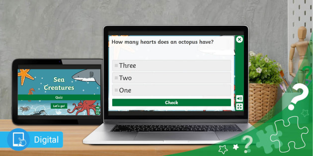 Sea Creatures Interactive Quiz - Twinkl Puzzled - Kids - Go