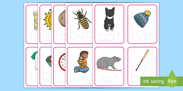 Trace the Rhyming Words Worksheet