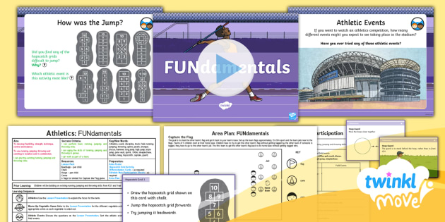 Fundamentals - Year 4 PE Athletics Lesson (teacher made)