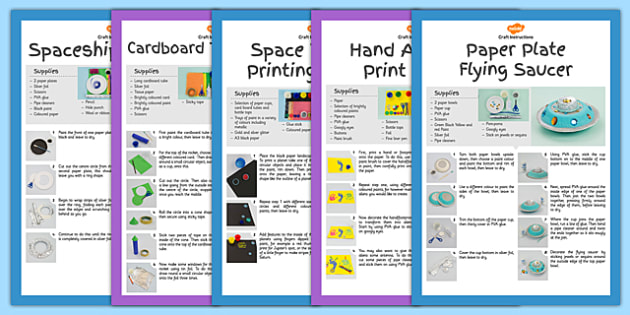 Space Arts And Crafts KS1 Activity Pack teacher Made 