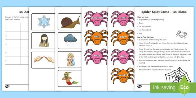 Spider Splat 'sn' Blend Game