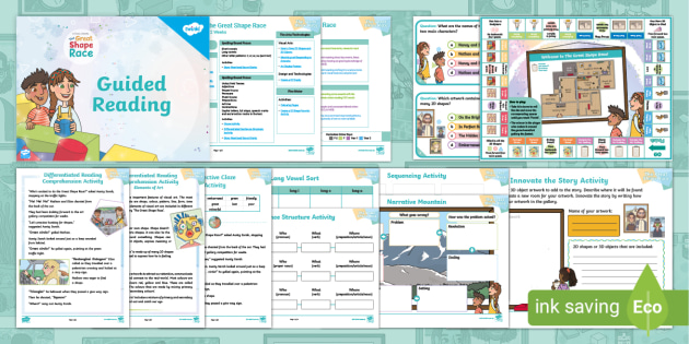 The Great Shape Race - Guided Reading Pack (teacher made)