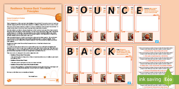 Resilience 'Bounce Back' Foundational Principles - Drama Scenarios ...
