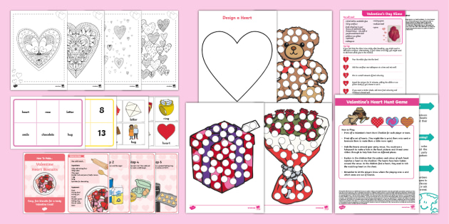 Whole School Wrap-Around Care Valentine's Day Resource Pack