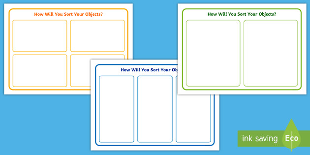 👉 Blank Sorting Diagram Templates (teacher made)