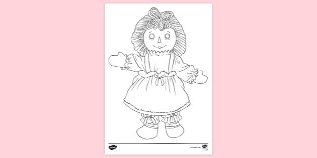 FREE! - Doll Colouring Page | Colouring Sheets