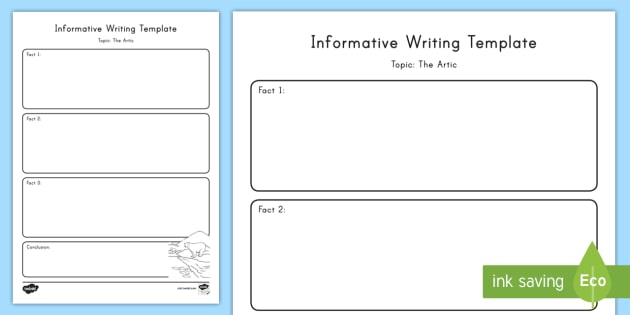 The Arctic Topic Writing Template (teacher made)