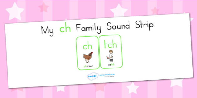 FREE! - My Ch Family Sound Strip (teacher made)