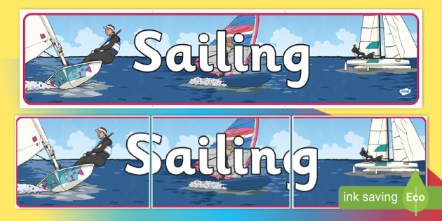 Rio 2016 olympics Sailing Display Banner (teacher made)