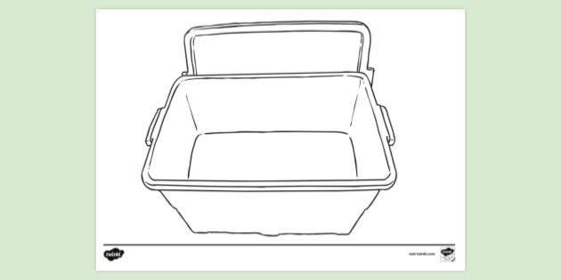 FREE! - Plastic Crate Colouring | Colouring Sheets