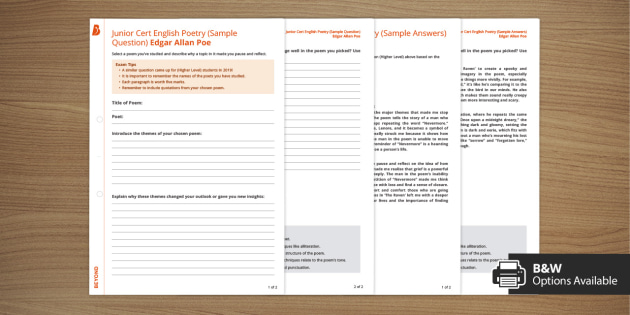 Junior Cycle Poems | twinkl.co.uk