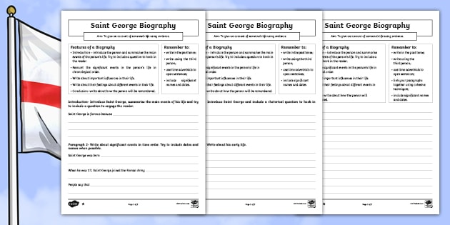 Biography Writing Frames | twinkl.com.au