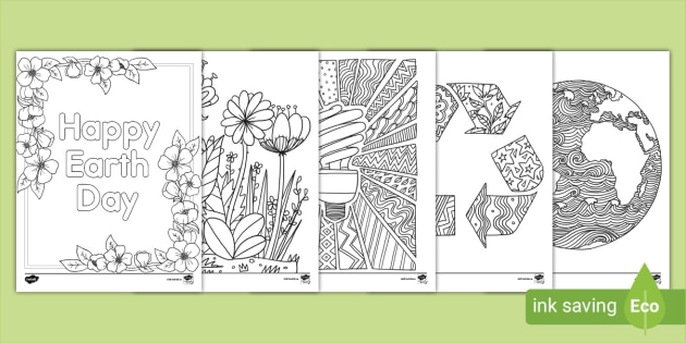 Earth Day Mindfulness Colouring Pages (teacher made)