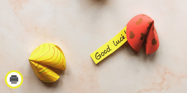 Fortune Cookies Paper Craft Activity - Chinese New Year Activities