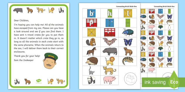 Zoo Escape Alliteration Resource Pack (teacher made)