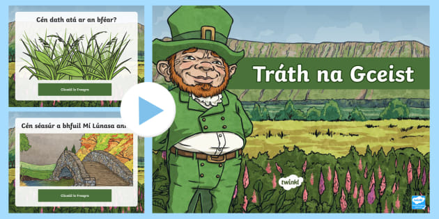 Seachtain na Gaeilge Quiz PowerPoint Gaeilge - quiz, questions, fun, table